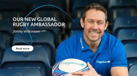 Jonny Wilkinson Named Capgeminis New Global Ambassador For Rugby Nicolas Rousseau