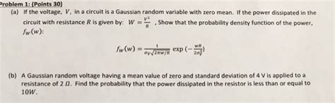 solved roblem 1 points 30 if the voltage v in a circuit