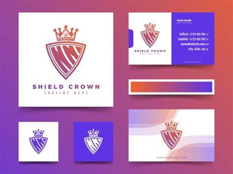 Premium Vector Set Of Creative Nn Monogram Logo With Shield Crown