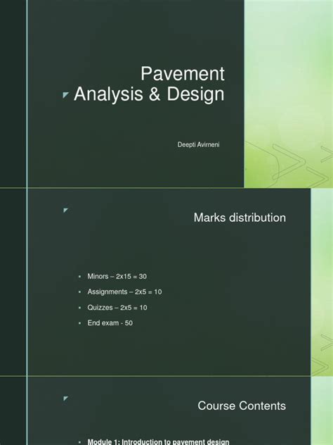 Pavement Analysis And Design Module 1 For Mtech Download Free Pdf Road Surface Stress