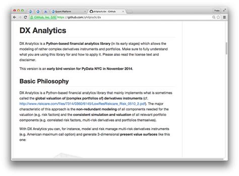 Derivatives Analytics With Python The Python Quants