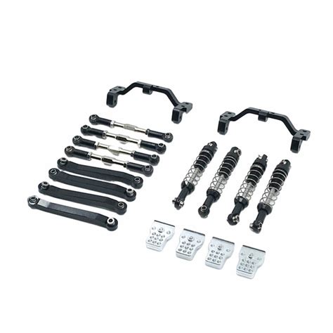 금속 섀시 링크 풀 로드 마운트 거치대 완충기 빔 세트 1 12 Rc 카 업그레이드 부품 Wpl C14 C24 Mn D90 Mn98 Mn99s 원격 제어