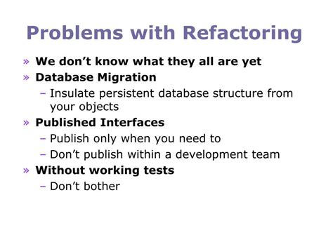Ppt Refactoring Improving The Design Of Existing Code Powerpoint Presentation Id 2386580