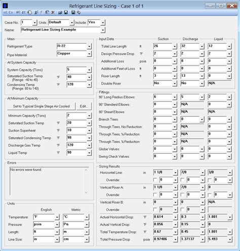 Excel Spreadsheets For Piping Calculations For Elite Software Hvac Tools Refrigerantlines