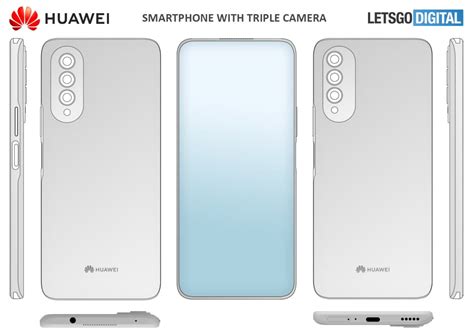 Huawei Patents New Phone With Under Display Camera And Triple Rear Camera System Huawei Central