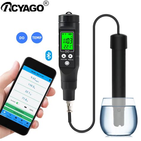 RC YAGO Portable Bluetooth DO Meter Water Meter Smart Dissolved Oxygen Meter Detect Oxygen For