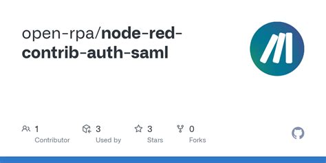 Github Open Rpanode Red Contrib Auth Saml
