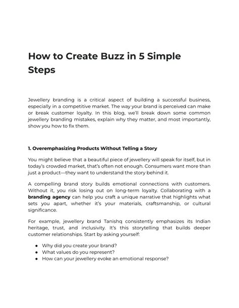 Ppt How To Create Buzz In 5 Simple Steps Powerpoint Presentation