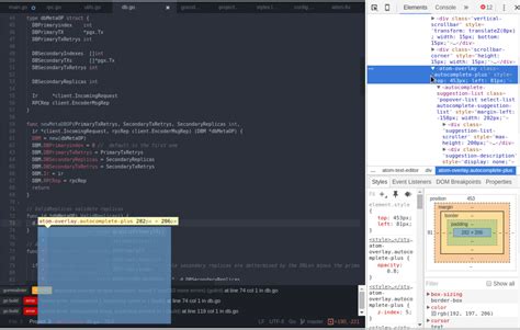 Autocomplete Box Hides Behind The Bottom Atom Panel Container · Issue