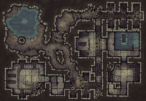 Crypt Dungeon Battle Map Dungeon Crypt Map Sobiwf