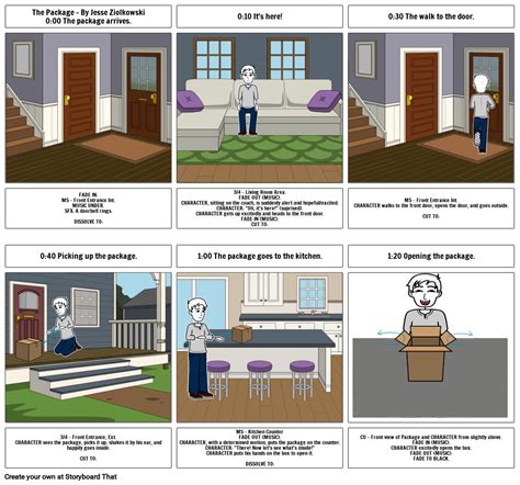 The Package Storyboard By Jessez