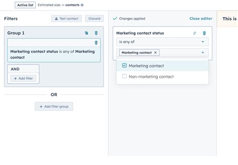 Solved Hubspot Community Create A List Filter For Marketing Contacts Hubspot Community