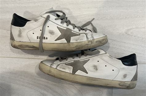 Golden Goose Golden Goose Super Star Black Heel Tab Grailed