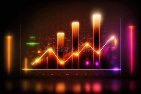 Stock Market Economic Chart Generative Ai Stock Illustration Illustration Of Neon Crypto