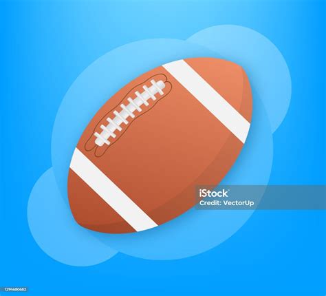 미식 축구 공 어떤 목적을 위해 훌륭한 디자인 벡터 일러스트 플랫 디자인 만화 벡터 일러스트레이션 Championship에 대한