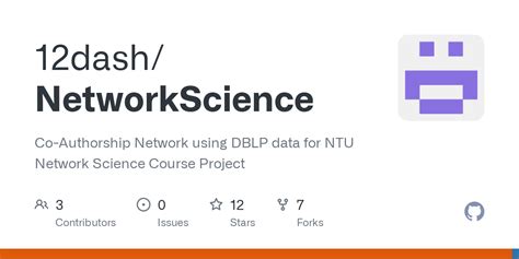 github 12dash networkscience co authorship network using dblp data for ntu network science