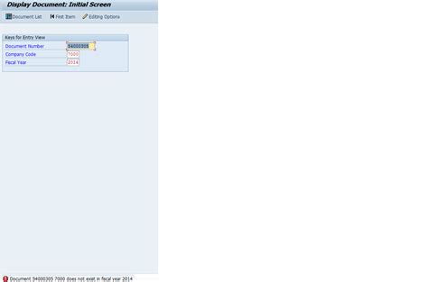 Solved Error In Tcode Fb03 Document Xxxx Does Not Exist I Sap