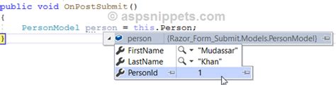 Aspnet Core Razor Pages Hidden Field Example
