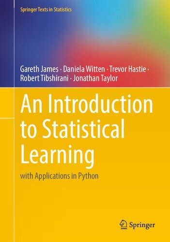 An Introduction To Statistical Learning With Applications In Python