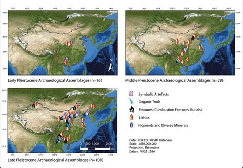Map Of The Geographical Distribution Of Archaeological Assemblages From