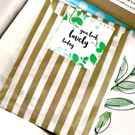 One Fine Day Treat Bag And Journal Cards Lollipop Box Club