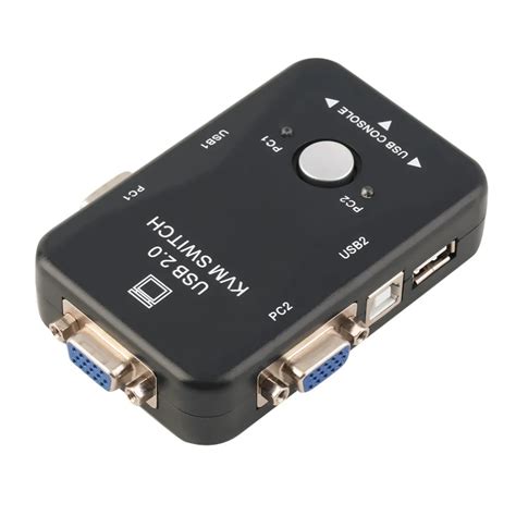 Port USB KVM Switch Switcher SVGA VGA Switch Box For PC Mouse Keyboard Monitor