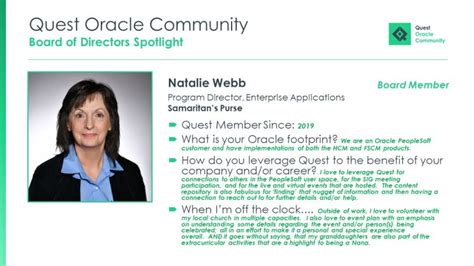 Quest Oracle Community On Linkedin Questcommunity Boardofdirectors