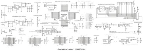 Electrical Schematic Diagram Digitalanalog Information Processing Stock Illustration 2244870561