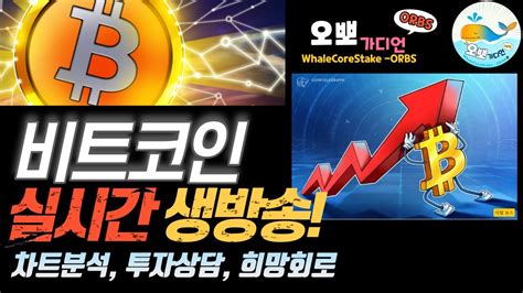 101 비트코인 실시간 차트분석 소통방송 오뽀가디언 비트코인tv S2 02 Youtube