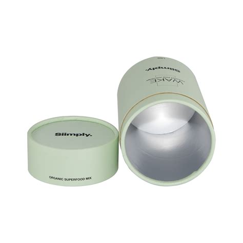 Sustainable Custom Food Grade Paper Canister For Diet Packaging