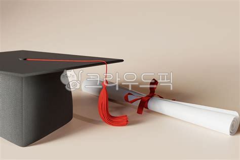 졸업 학사모 졸업식 배경 졸업장 사진이미지일러스트캘리그라피 Meshcube작가