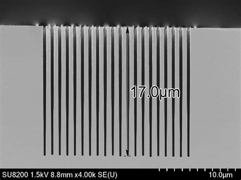 Trench Pattern Wafers Service Product Philtech Inc