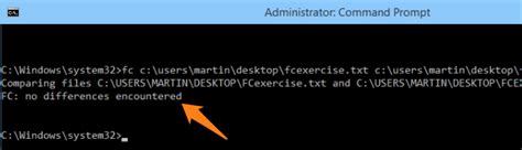 How To Use Fc File Compare From The Windows Command Prompt