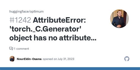 attributeerror torch c generator object has no attribute randn · issue 1242 · huggingface