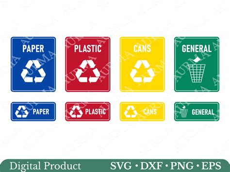 Recycle Bin Sticker Graphic By Chipus · Creative Fabrica