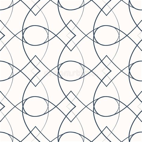 Monochrome Seamless Pattern With A Simple Abstract Drawing Stock Vector Illustration Of Repeat
