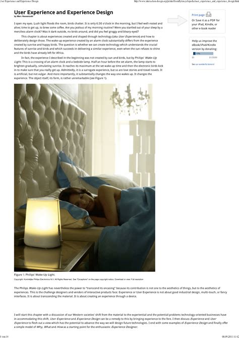 PDF User Experience And Experience Design