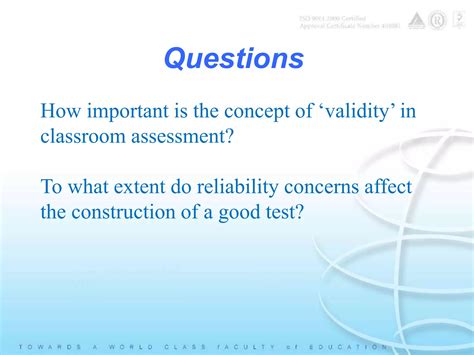Week Validity And Reliability PPTX Standardized Testing Educational Assessment