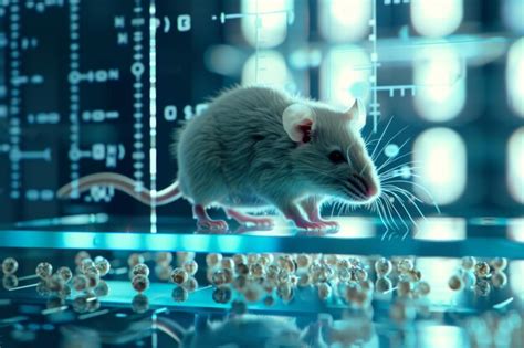 Premium Photo Laboratory Mouse In A Scientific Setting