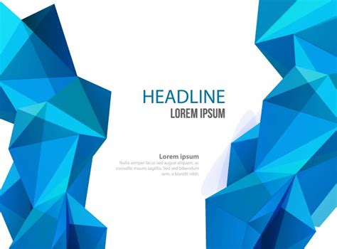 Minimal Geometric Abstract Background Low Poly Vector Image