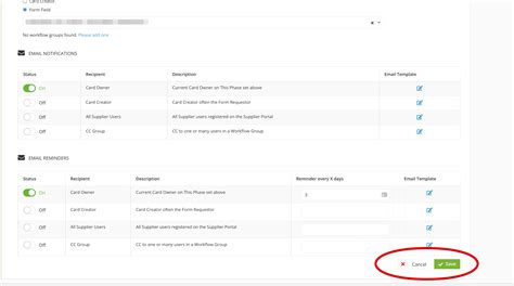 Configuring Workflow Notifications