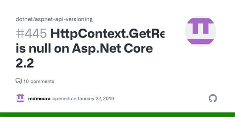Contextgetrequestedapiversion Is Null On Aspnet Core 22 · Issue 445 · Dotnetaspnet Api