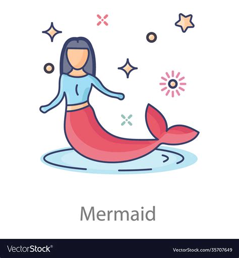 Mermaid Royalty Free Vector Image Vectorstock