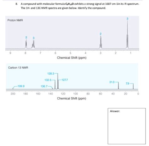 Solved A Compound With Molecular Formula Ch100 Exhibits A