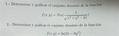 Solved Determine And Graph The Domain Set Of The Function
