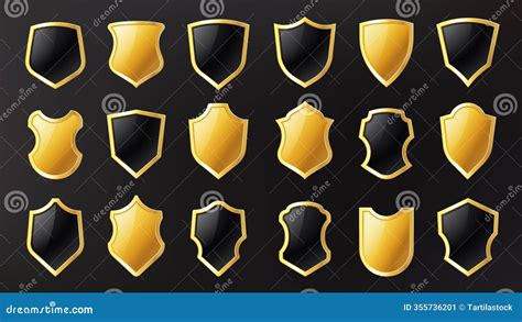 Shield Badges Usa Mascot Cartoon Style Eating An Ice Cream