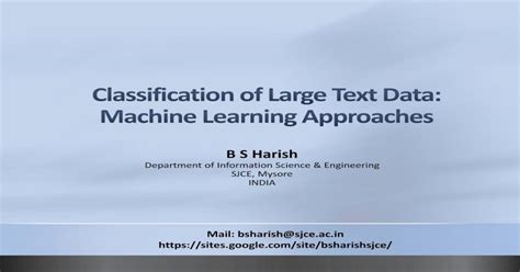 Pdf Classification Of Large Text Data Machine Learning Latent