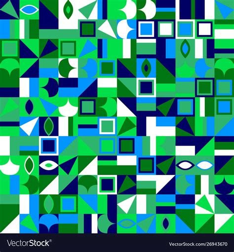 Abstract Chaotic Random Mosaic Pattern Background Vector Image