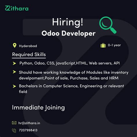 Sridevi Reddy On Linkedin Hiring Developer Work Odoo