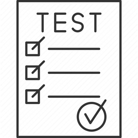 Test Checklist Evaluation Survey Mark Icon Download On Iconfinder